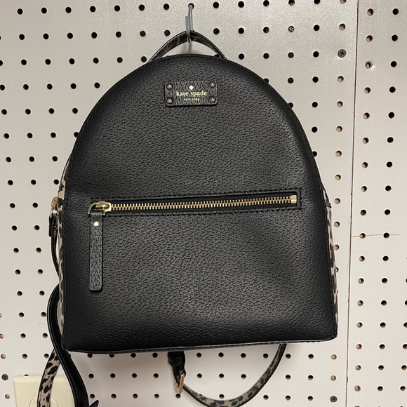 kate spade | Bags | Kate Spade New York Black Leopard Sammy Grove ...